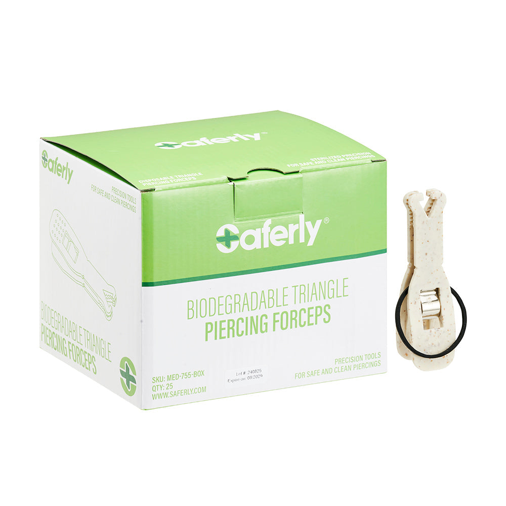 Saferly Triangle Biodegradable Piercing Forceps — Box of 25 – BAA ...